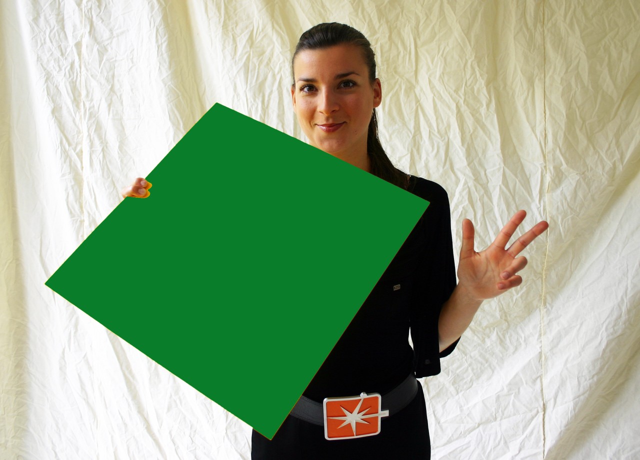 FOAMALITE® color, grün (80), 1560 x 3050 x 3 mm, ähnlich RAL 9004, PVC ...